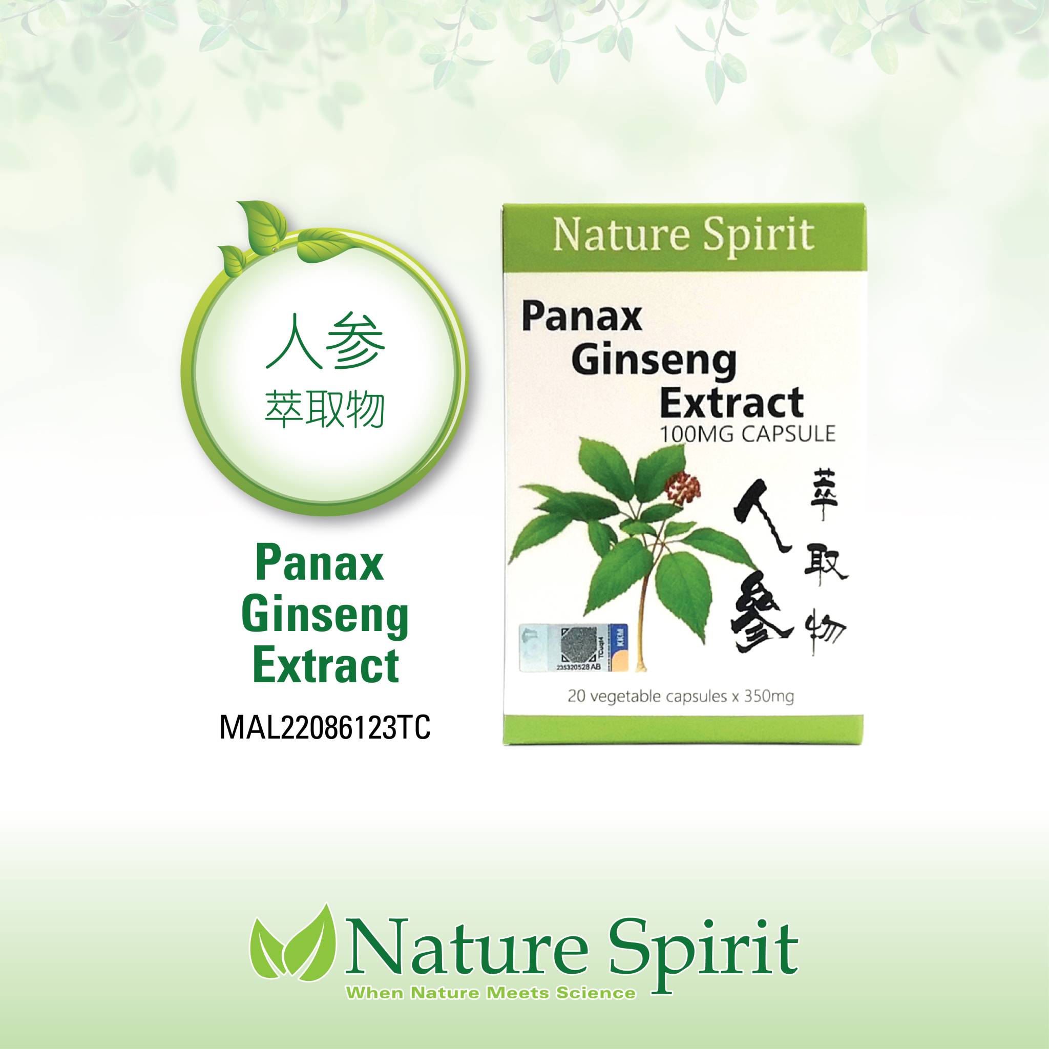 Nature Spirit Panax Ginseng (Extract) – Nature Spirit